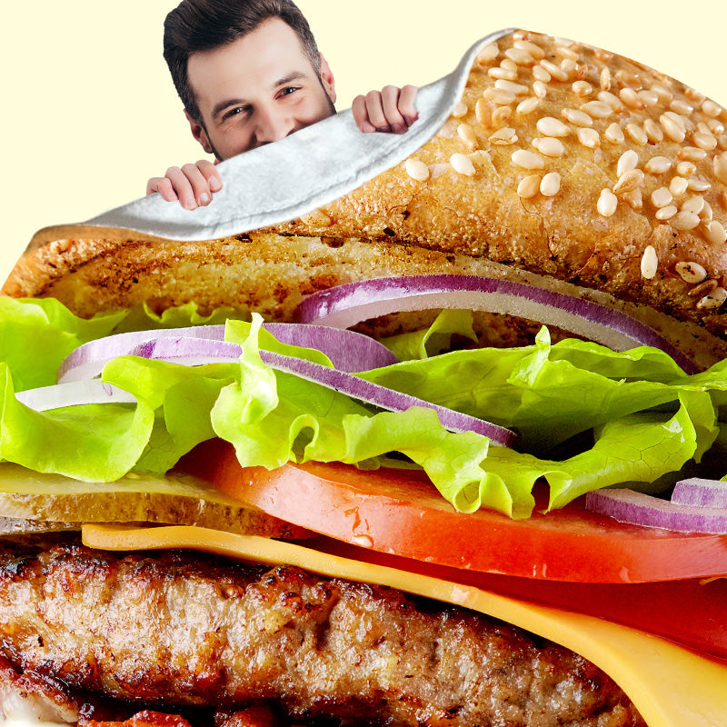 Cheeseburger Food Blanket– Food Blankets